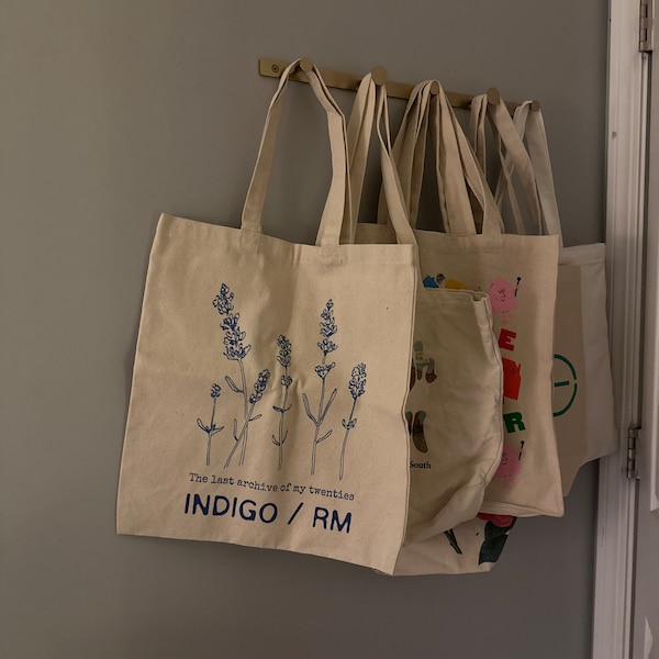 Indigo RM Tote Bag, the Last Archive of My Twenties Tote Bag, Bts Fan ...