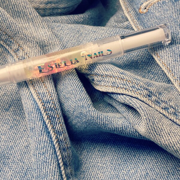 Custom Clear Foil Cuticle Oil Pen Labels - Etsy