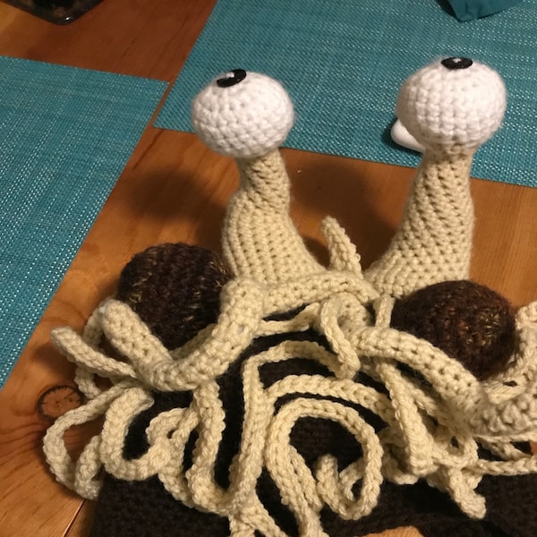 Flying Spaghetti Monster Hat With Ear Flaps - Crochet Pattern - Etsy