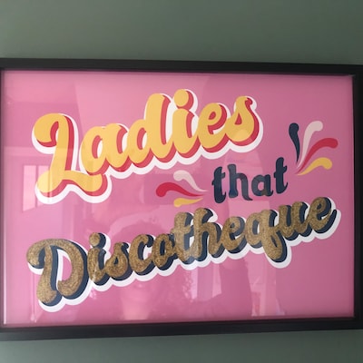 Disco Print Disco Slogan Disco Poster Disco This Way - Etsy