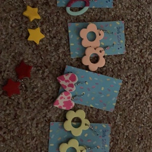 Frog With Pink Cheeks Earrings Spring Themed Polymer Clay Earrings Frog ...