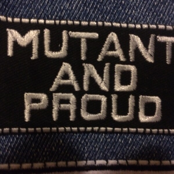 Mutant and Proud Patch – Made in USA – 2" X 3" Comic Book Patch ...