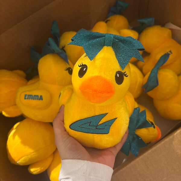Cheer Duck Plush Large Cheerleader Summit Good Luck Duck, Personalized ...