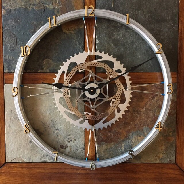 ReCycled Bicycle Wall Clocks Clocks Art and by CycleFabrications