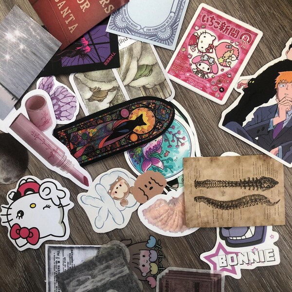 Goth Deco Dark Appcathary Sticker Mystery Stickers Punk Stationary Emo ...