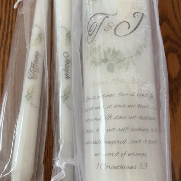 First Holy Communion Taper Candles Personalized Ceremony Candle, First ...