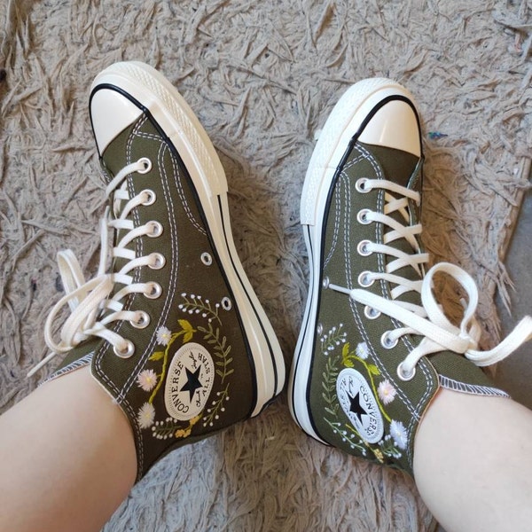 Converse Embroidered Shoes,converse Chuck Taylor 1970s,converse Custom ...