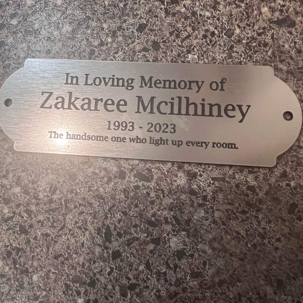 Personalised Bench Plaques, Remembrance Plaques, Outdoor Memorial ...