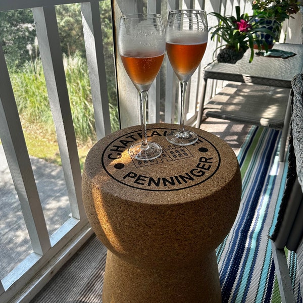 XL Champagne Cork Side Table, up to 40% OFF - Etsy