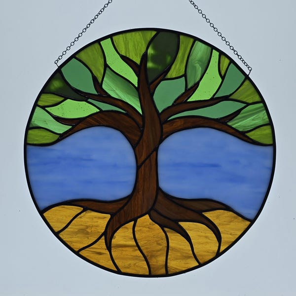 Birch Trees Pattern Stained Glass PDF Digital File- 2 Variations ...