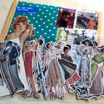 6 X Retro Girls Stickers 1940's 1950's 1960's. - Etsy