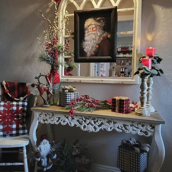 Father Christmas (woodland Santa) by Susan Comish 18x22 Santa Claus ...