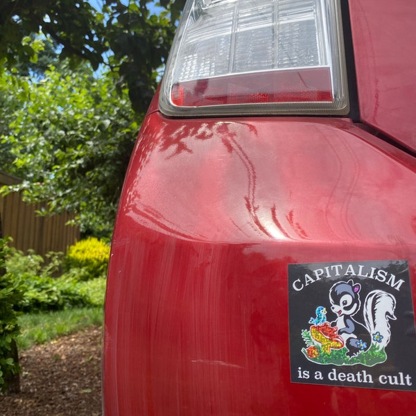 Capitalism is a Death Cult Sticker - Socialist Sticker - Socialism ...