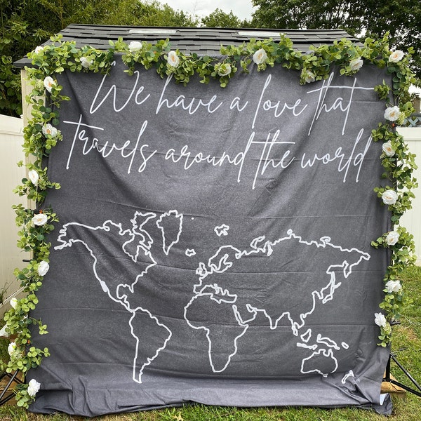 Travel Theme, Engagement Party Decor, Travel Theme Bridal Shower, Photo ...