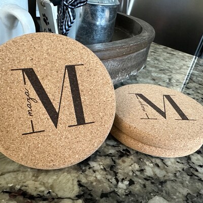 Set of 100 Personalized Cork Coaster Wedding Favors Wedding ...