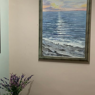 Original Oil Painting on Canvas Sea Landscape Painting,large Wall Sky ...