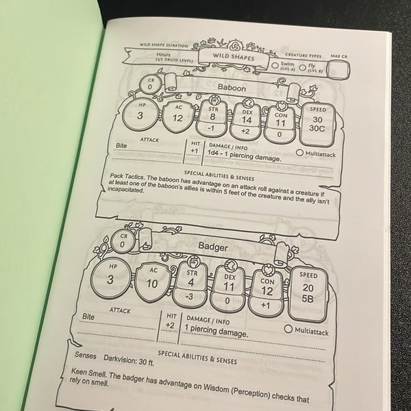 Dnd 5e Companions & Familiars: A5 Booklet PDF Compatible With Fifth ...