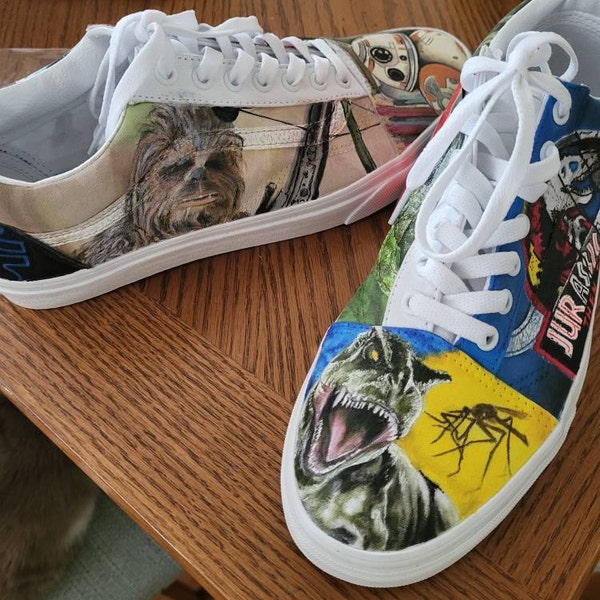 Custom Hand Painted Sneakers. Canvas or Leather. Send Us Your Shoes and ...