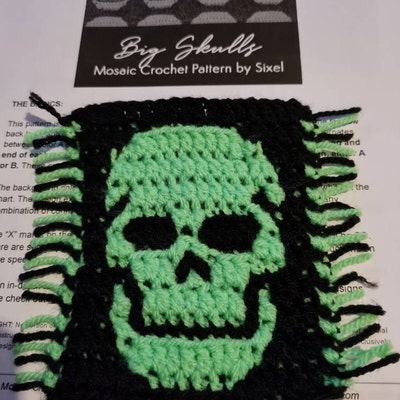 Batty Mosaic Crochet Pattern Bat Chart by Sixel Design - Etsy