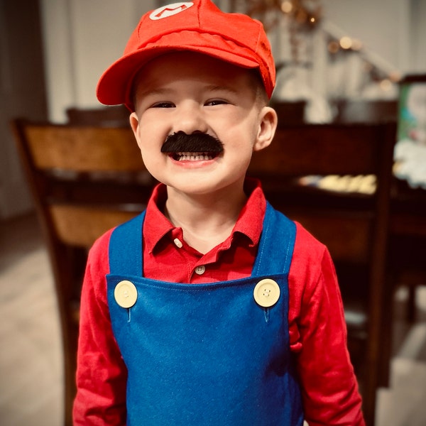 Super Mario Bros Costume, Blue Overalls ONLY, Party Outfit for Boys ...