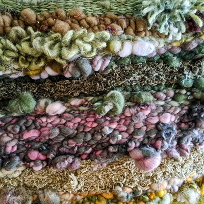 Hand Spun Jumbo Plied Merino Art Yarn 3 Yards - Etsy