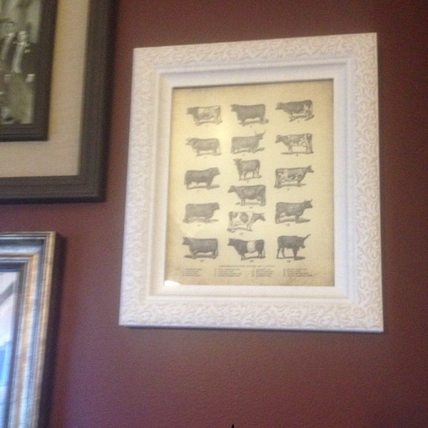 Farm Animals Wall Art Set of 4, Printable Farm Animals, Rustic Kitchen ...