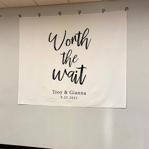 Custom Backdrop, Quote Backdrop, Wedding Vow Backdrop, Calligraphy ...