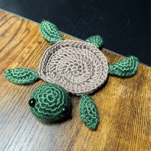 Crochet Turtle Coaster PDF PATTERN - Etsy