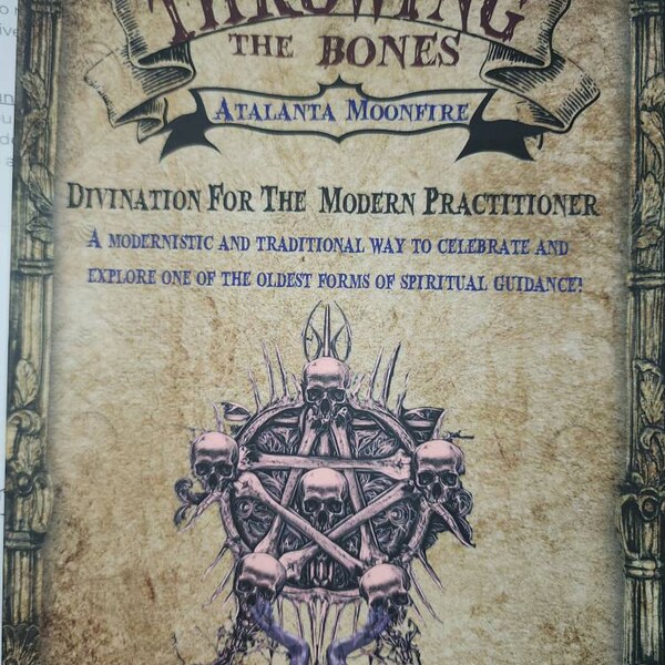 Throwing the Bones Book & Kit 129 Pgs and 15 Pc Learn to Throw the ...