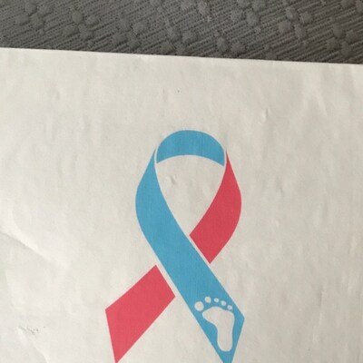 Infant Loss Awareness Ribbon SVG EPS PNG and Dxf Files Baby Loss ...