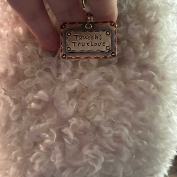 Large Dog Tag - Personalized Pet ID Tag With Hand Stamped and Engraved ...