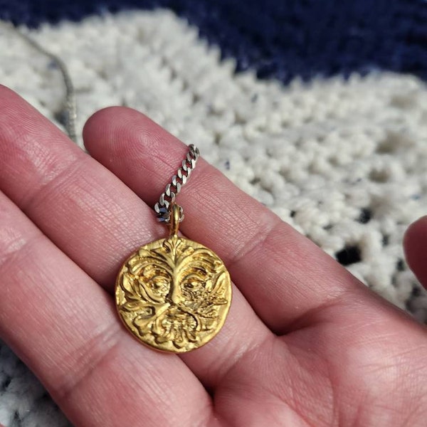 Janus Gold Coin Pendant Greek Janus Pendant Sterling Silver - Etsy
