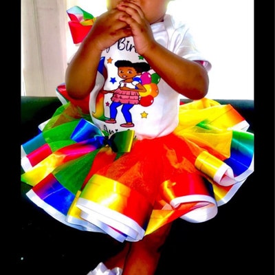 Giraffe Tutu Set, Giraffe Outfit, Kid's Birthday Tutu With Name, Brown ...