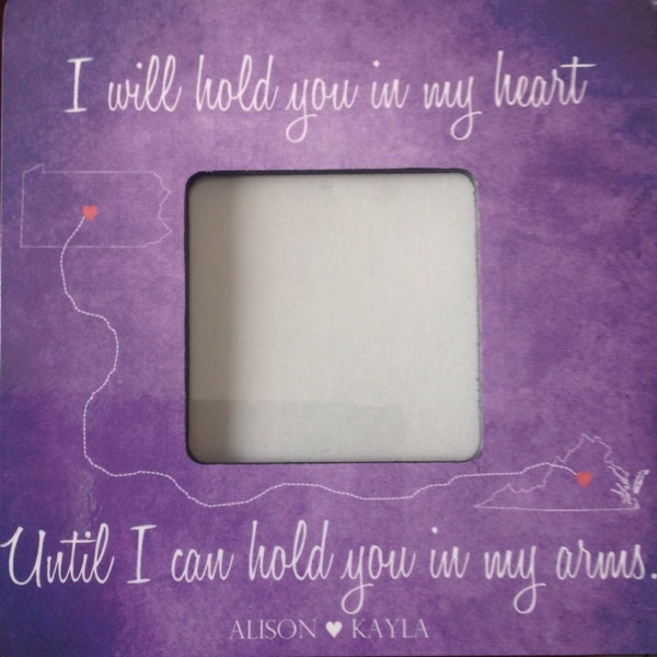 Long Distance Love Picture Frame Long Distance Relationship Gift for ...
