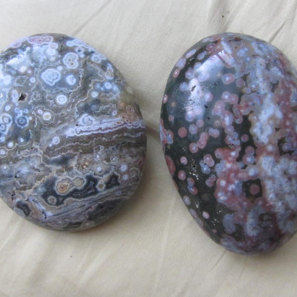 Ocean Jasper Palm Stone (1.5" - 2.75") Grade A - Polished Ocean Jasper ...
