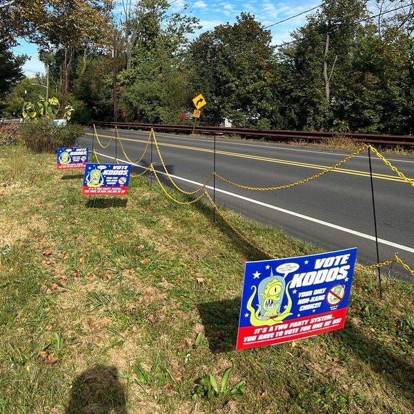 Vote Kang or Kodos Election Yard Sign - Etsy
