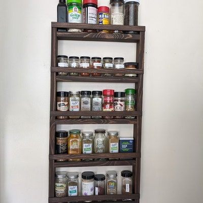 Wall Spice Rack Storage for Spices Kitchen Organization Essential Oil ...