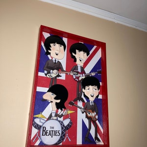 Beatles Flag Poster / Beatles Flag Poster - Etsy