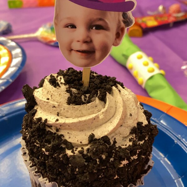 Personalized Willy Face Cupcake Topper - Set of 12 | Cupcake Toppers ...