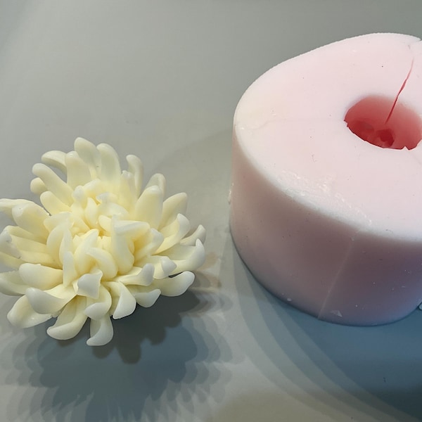 Chrysanthemum Aster Silicone Mold. Floral 3d Food Grade Mold for Zefir ...
