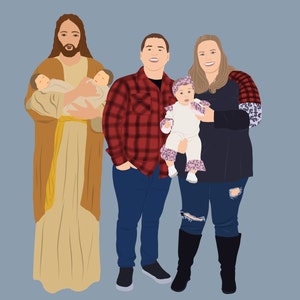 Group Portrait, Group Drawing, Drawing From Photo,digital Drawing ...