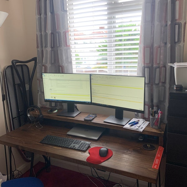 Rustic Desk for Home Office Desk Hairpin Legs Steel Legs Reclaimed Desk ...