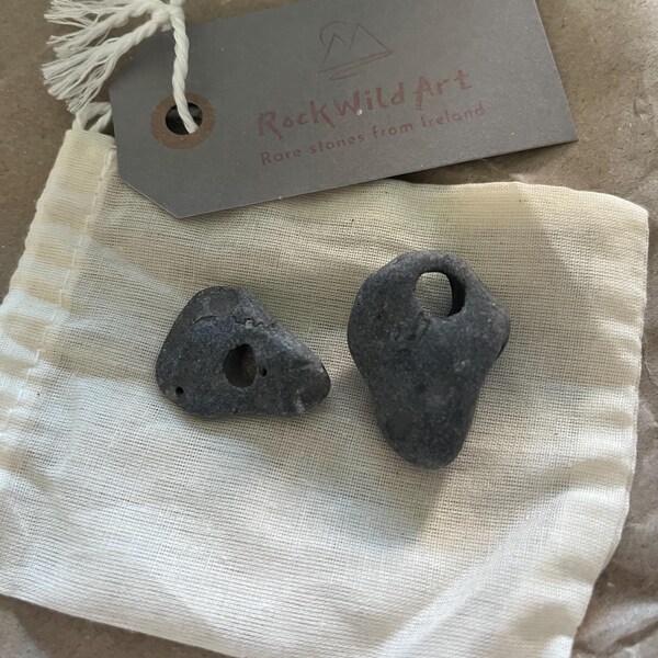 Rare Dual-hole Hag Stone Museum Quality Artifact From a Norse Culture ...