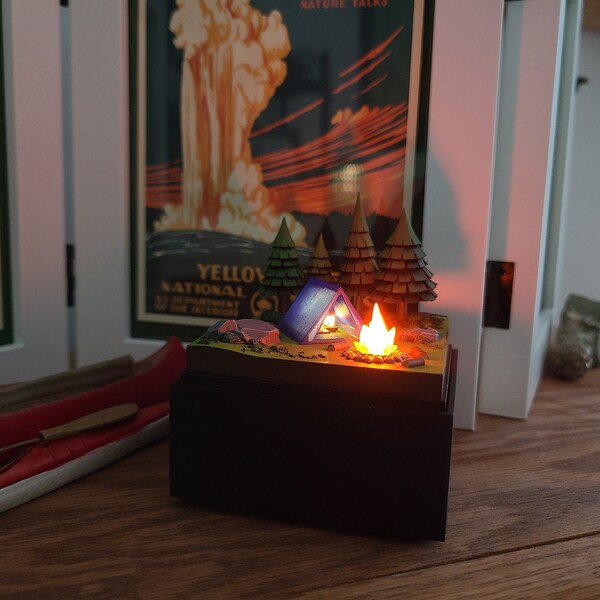 Campsite Night Light STL File Digital Download 3D Printer (read ...