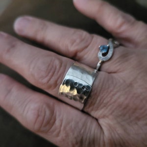 Keep Fking Going Ring . Wide Sterling Silver Secret Message Thumb Ring ...