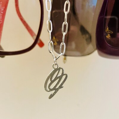 Two Letter Initial Necklacecustom Two Letter Necklacecouple Letter ...