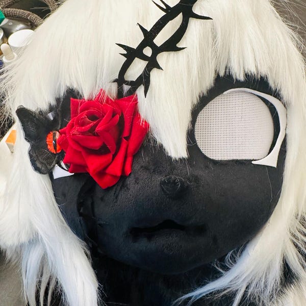 Baby Pink Fursuit Head,kemono Fursuit Mask,fursona,custom Fursuit ...