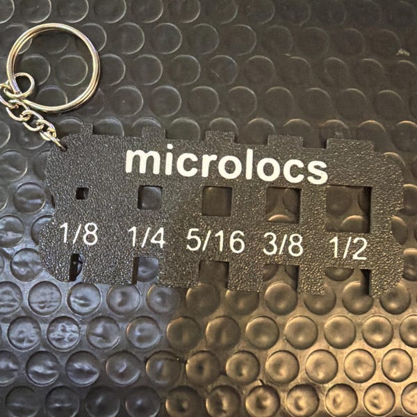 Microlocks Size Guide | Microlocs Measuring Ruler for Even Parting ...