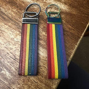 Genderqueer Pride Leather Keychain Gender Queer Nonbinary Lgbtq Non ...