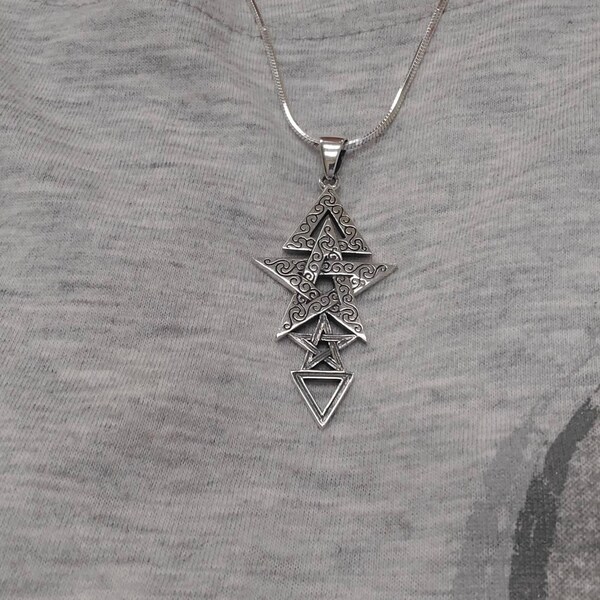 Witch Locket Necklace - Sterling Silver Wiccan Pentacle Spell Locket ...